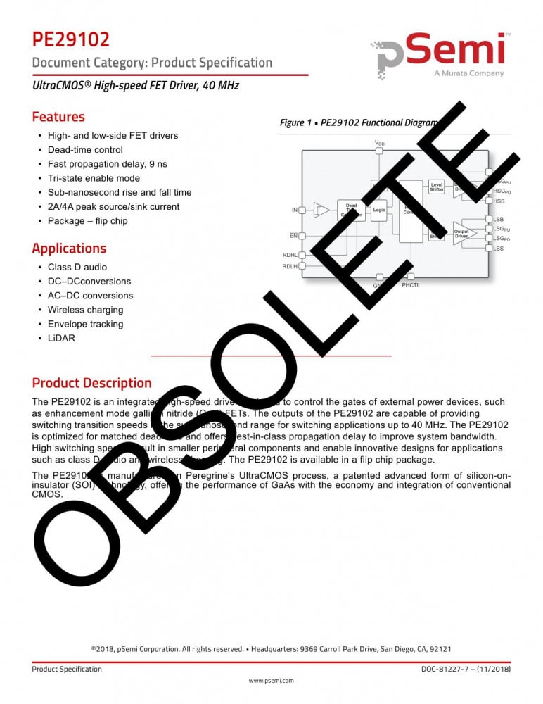 PE29102A-X technical document page 1