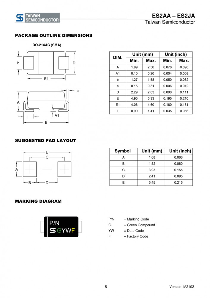 ES2GA datasheet page 5