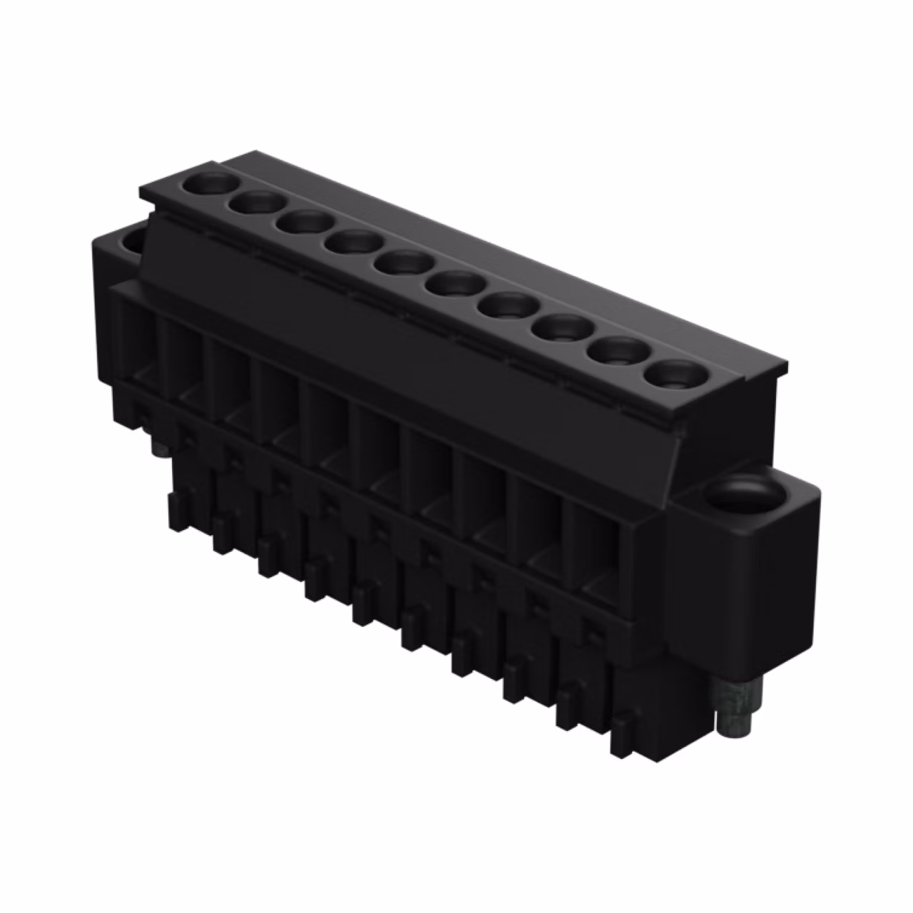 3.50mm Pitch Eurostyle Vertical Plug, with Retention Screws, Front Wire Entry, 10 Circuits for sale