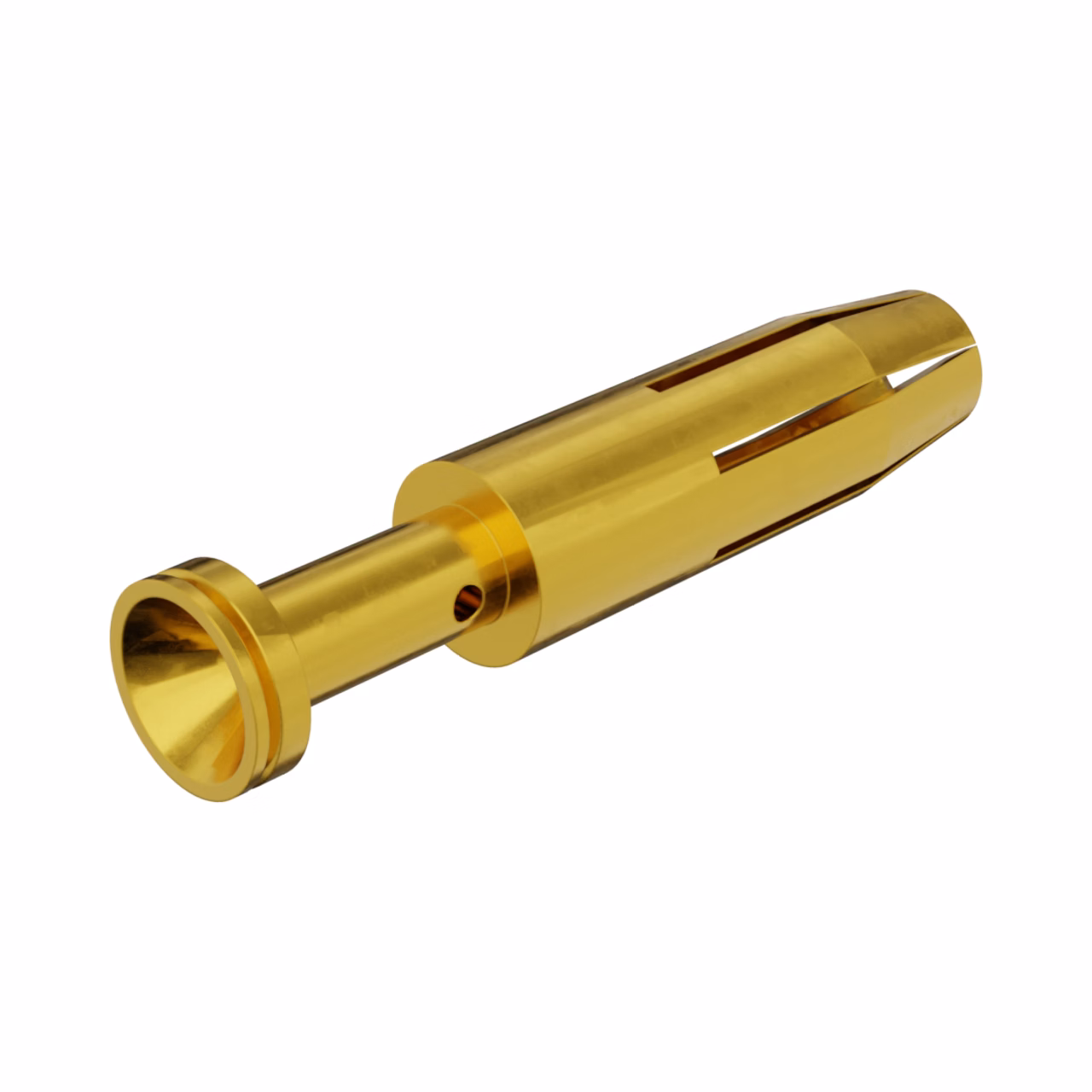 Heavy-Duty Turned Crimp Contact for 16A Inserts and Modules, Female, Gold  (Au) Plated Copper Alloy, 0.75mm² (18 AWG), 100 per Bag for sale