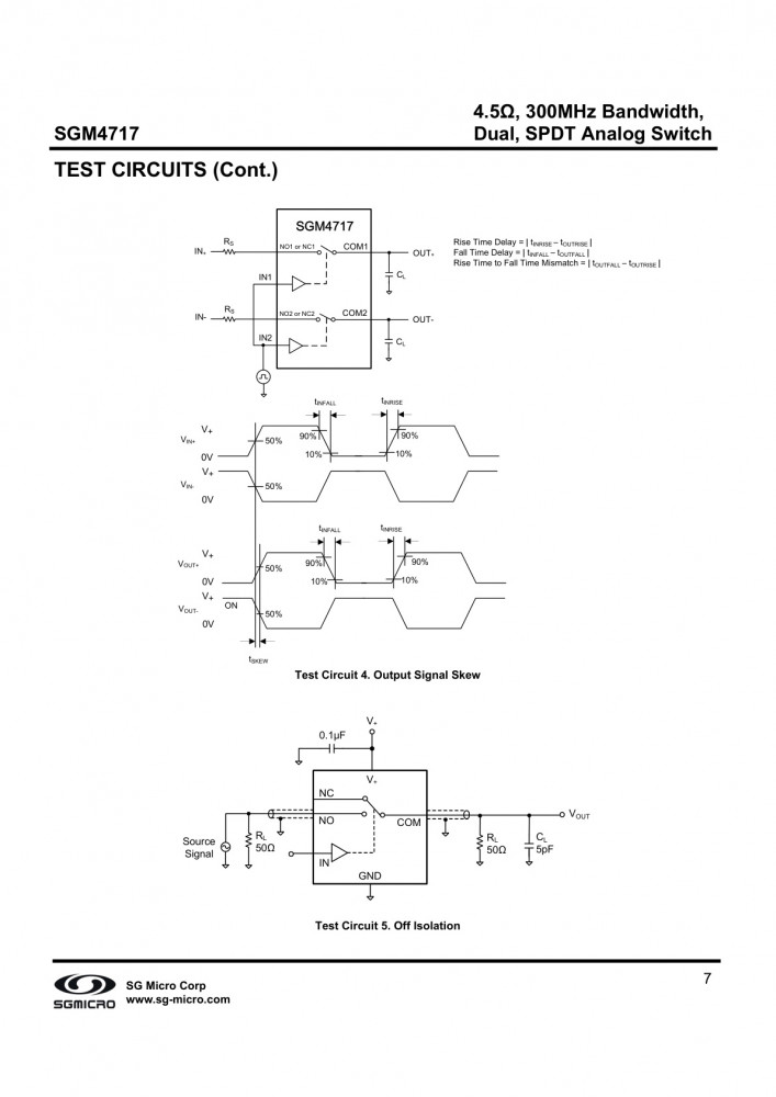 SGM4717YMS/TR datasheet page 7