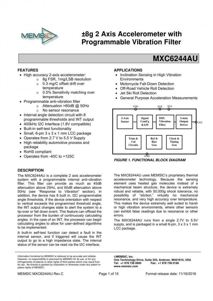 MXC6244AU technical document page 1