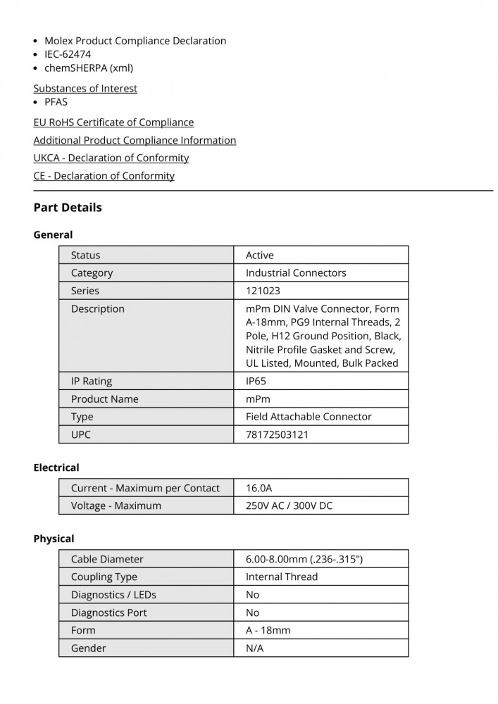 MOLEX document page 2