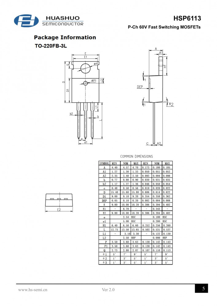 HSP6113 datasheet page 5