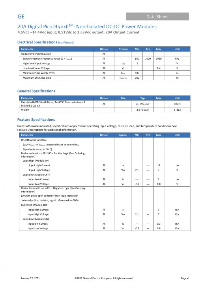 PJT020A0X3-SRZ datasheet page 4