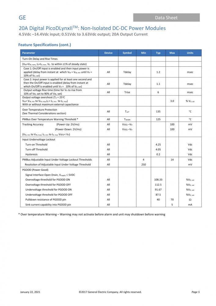 PJT020A0X3-SRZ datasheet page 5