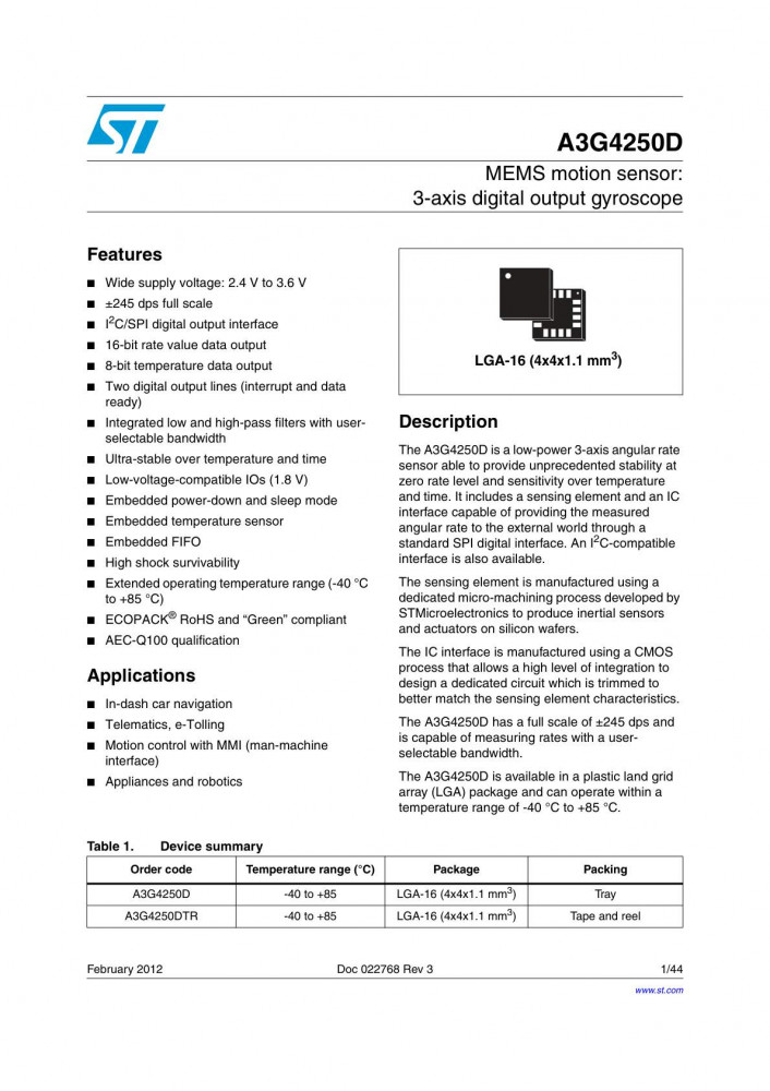 A3G4250D document page 1