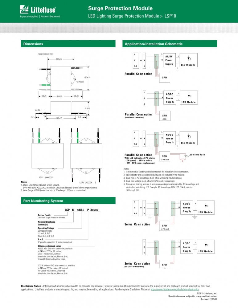 LSP10277S datasheet page 3
