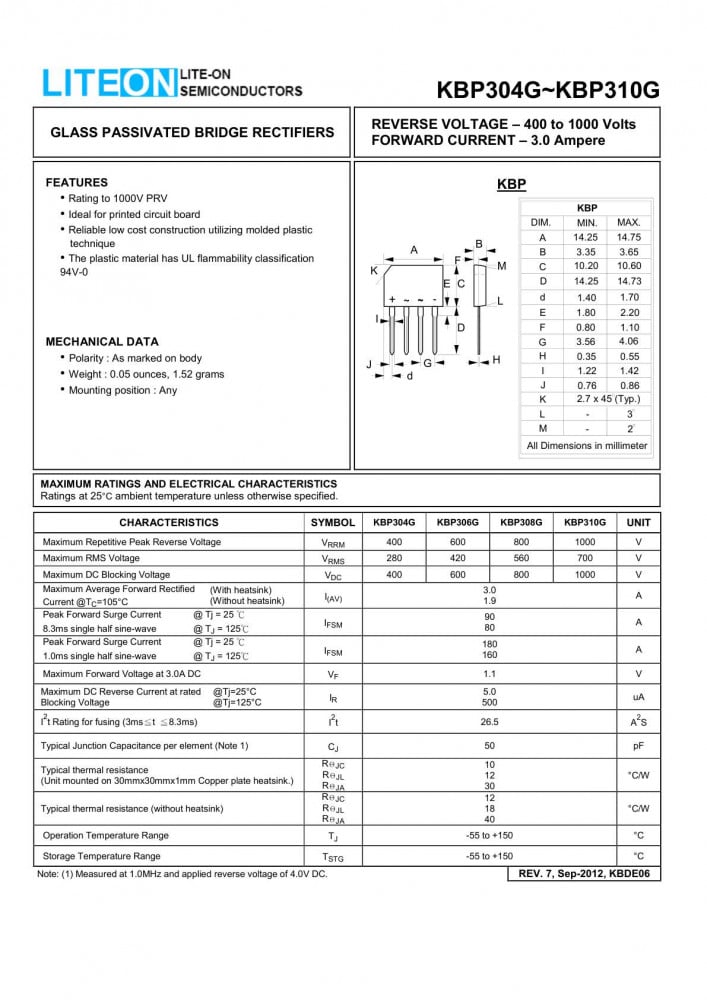 S-KBP308G-TU-LT datasheet page 1