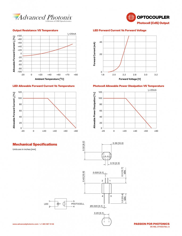 NSL-37V5C8 datasheet page 3