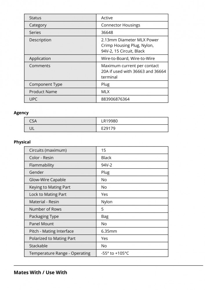 MOLEX 366480008 product document image 2