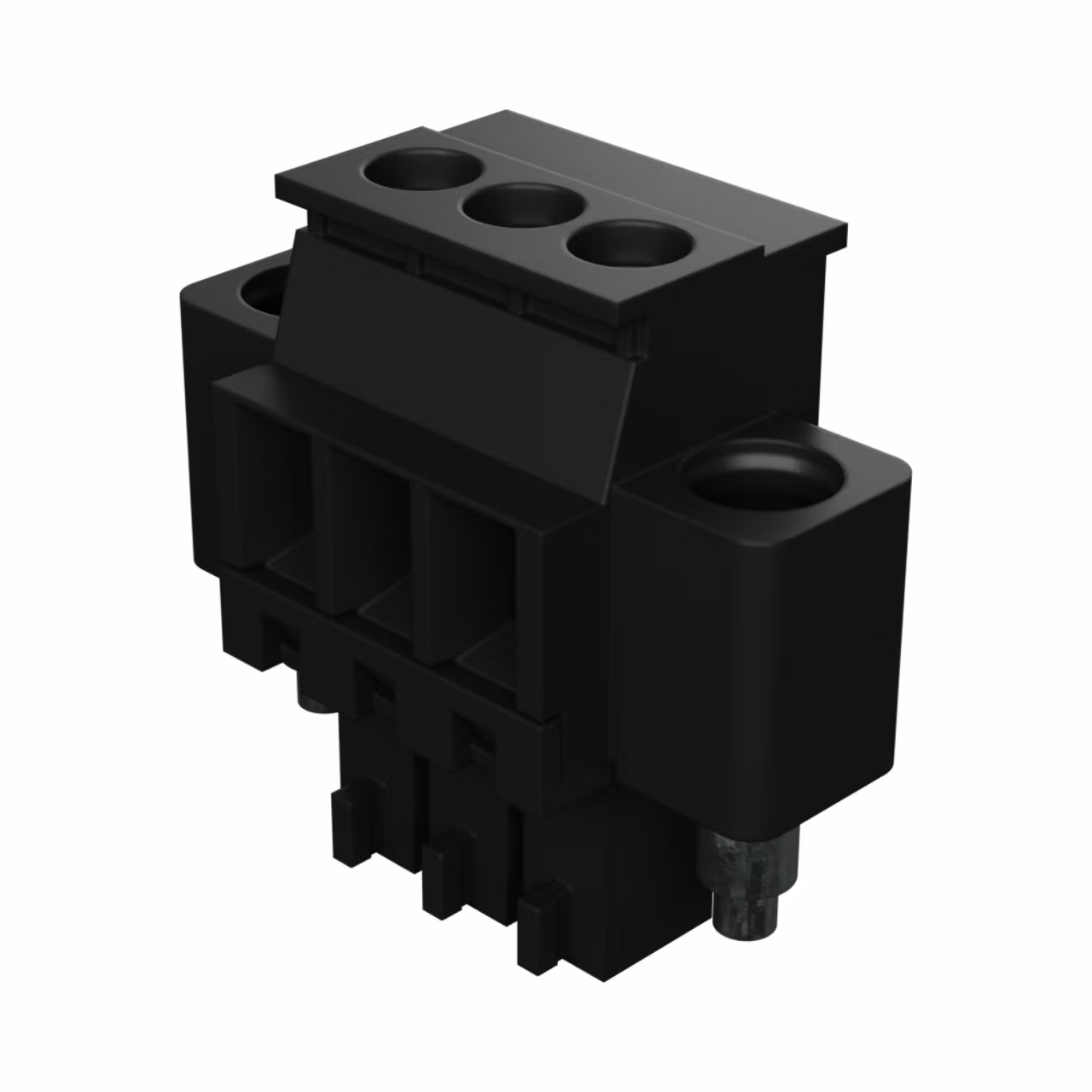 3.50mm Pitch Eurostyle Vertical Plug, with Retention Screws, Front Wire Entry, 3 Circuits for sale