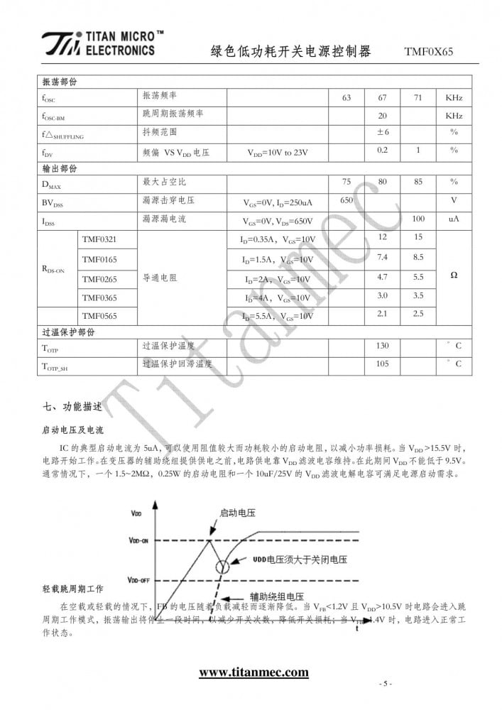 TMF0265 datasheet page 5