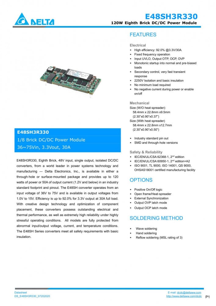 E48SH3R330NRFA datasheet page 1