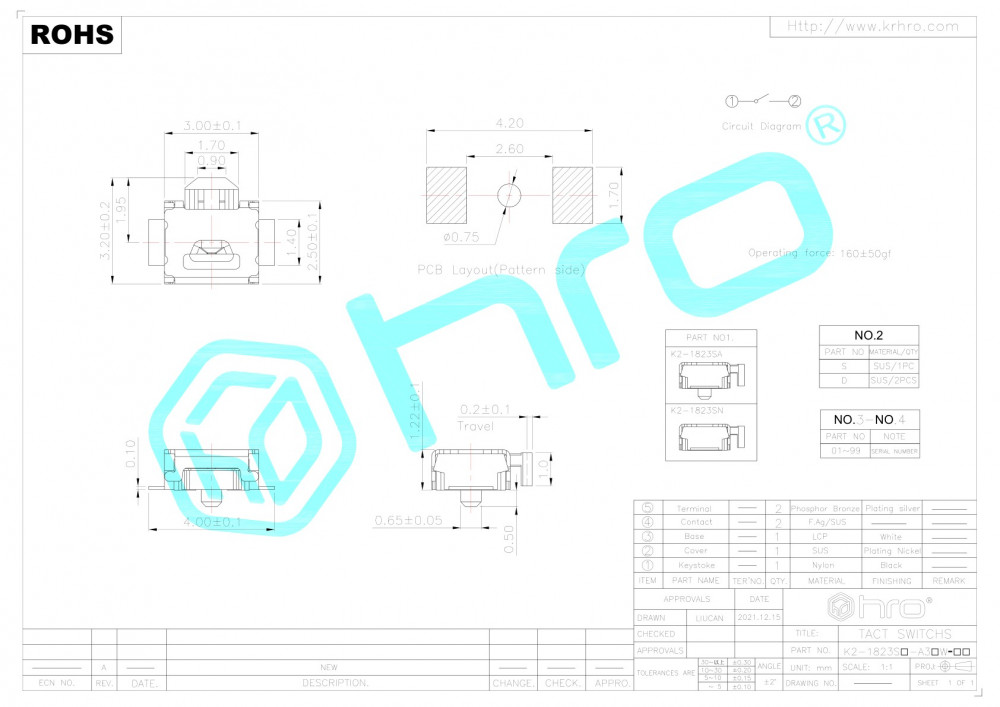 K2-1823SA-A3DW-06 technical drawing page