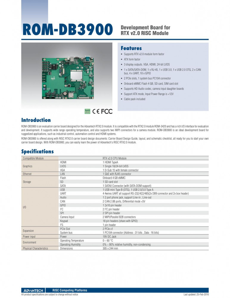 ROM-DB3900 technical document page 1
