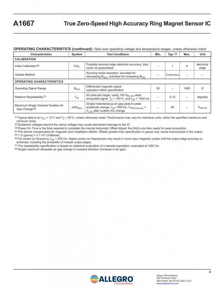 A1667 datasheet page 4