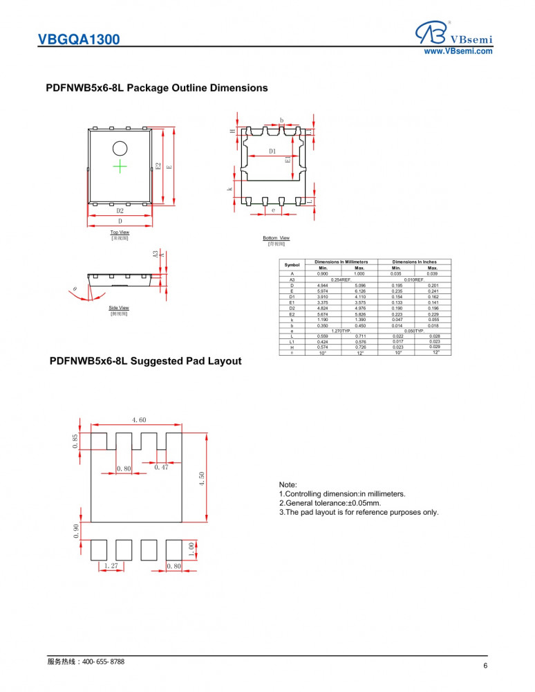 VBGQA1300 datasheet page 6