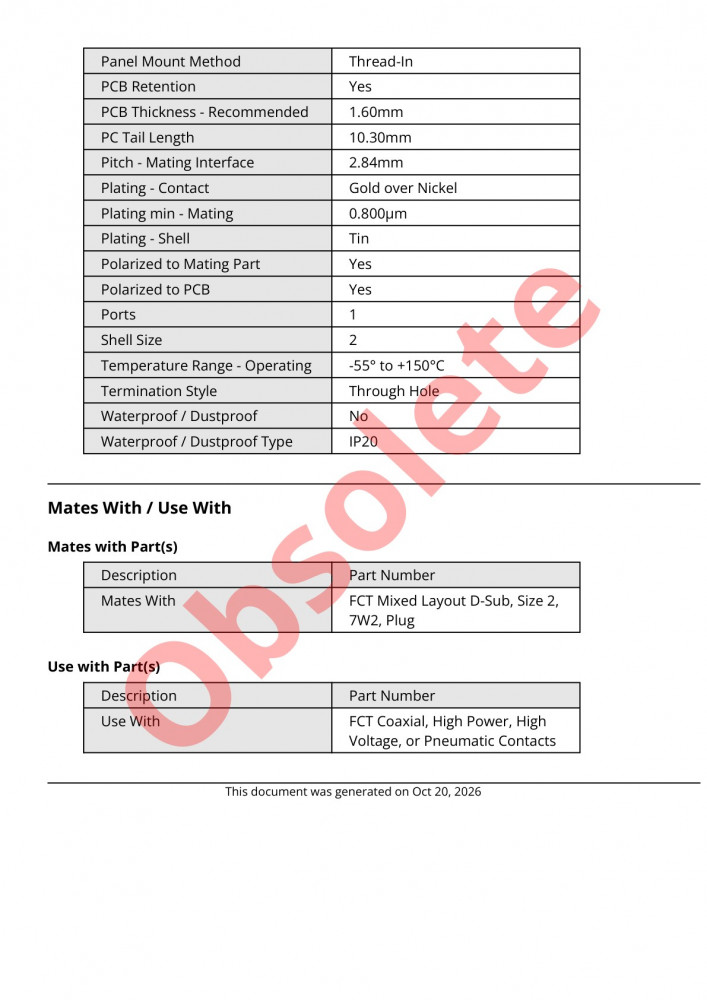 Technical document page 3 for product 1731070530