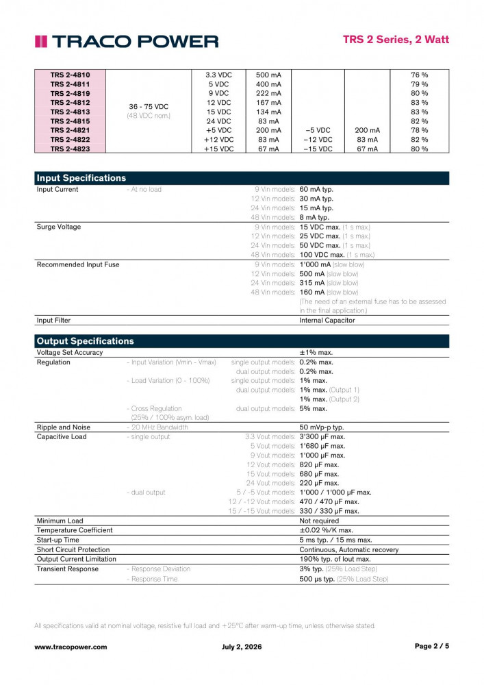 TRS 2-0922 technical document page 2