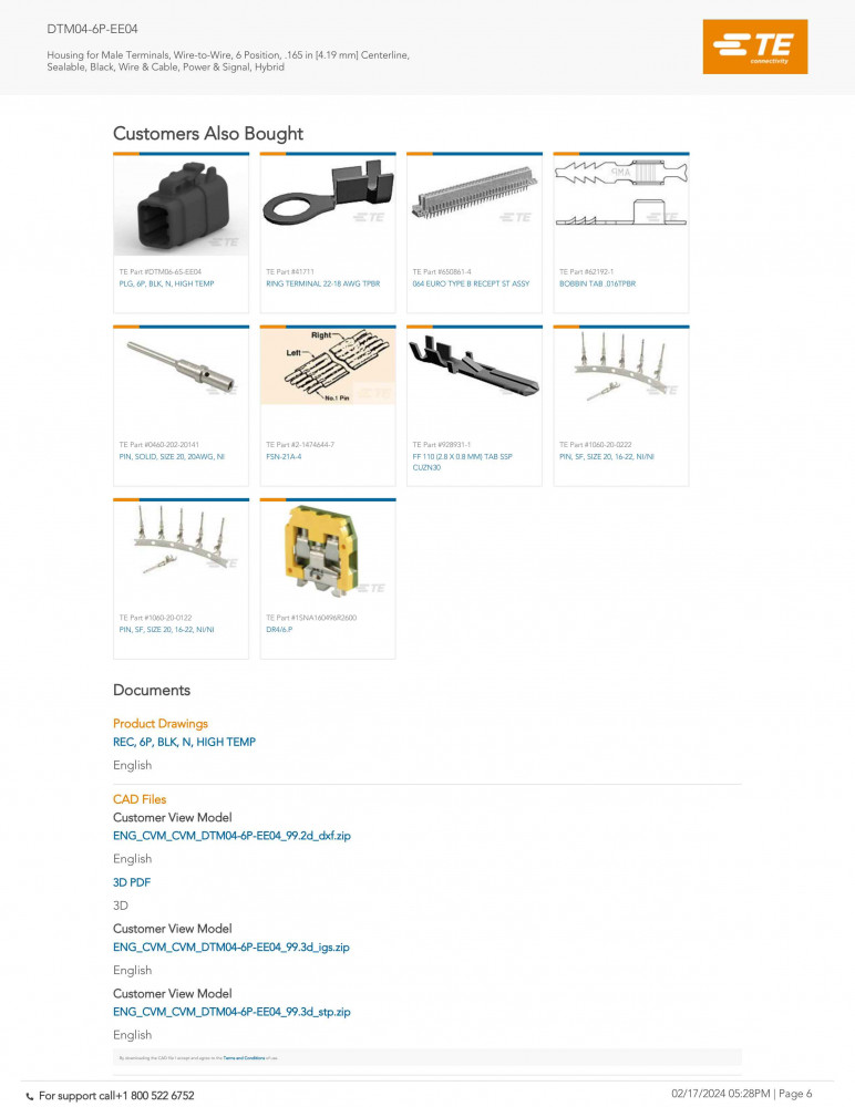 DTM04-6P-EE04 technical document page 6