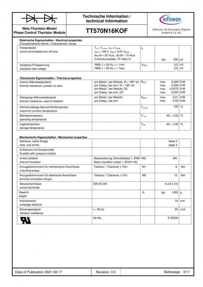TT570N16KOF datasheet page 3