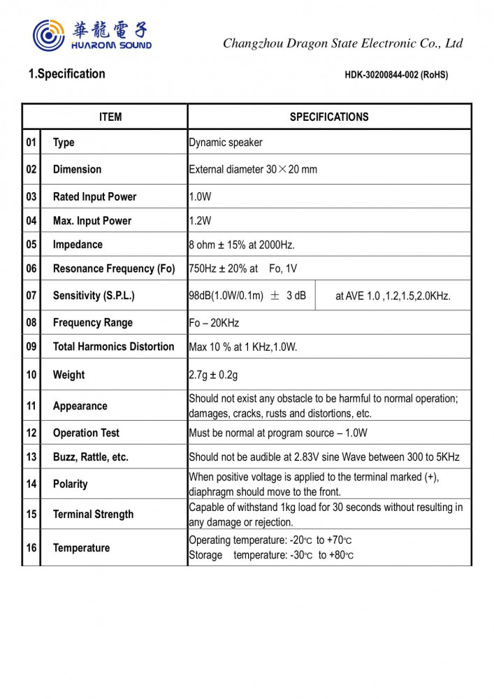 HDK-30200844-002 specification page 2