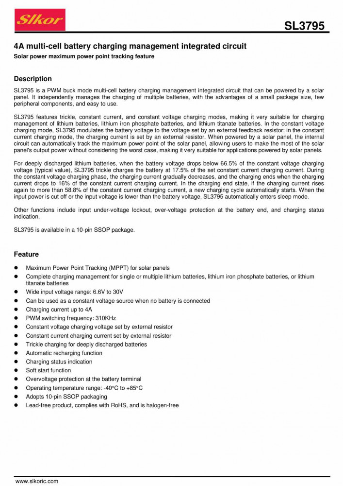 SL3795 document page 1
