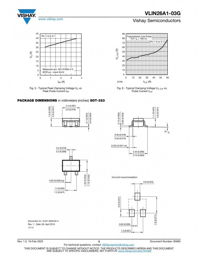 VLIN26A1-03G technical document, page 3