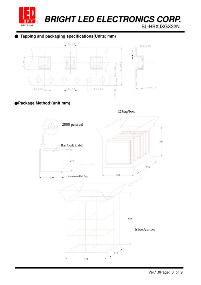 BL-HBXJXGX32N datasheet page 3