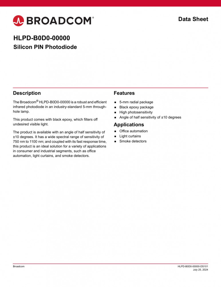 HLPD-B0D0-00000 datasheet page 1