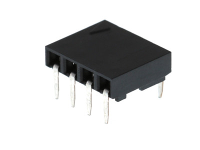 Picoflex PF-50 Header with PCB Pegs, Vertical, Low Profile, Surface Mount, Tin (Sn) Plated, 4 Circuits, Tube, Natural