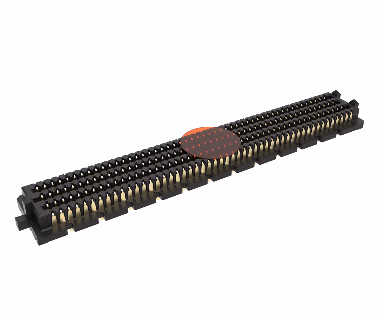 1.27mm Pitch, SEARAY Plug, 400 Circuits, 2.00mm Unmated Height, 8 Rows, with Pegs, Solder Charge Lead-Free for sale