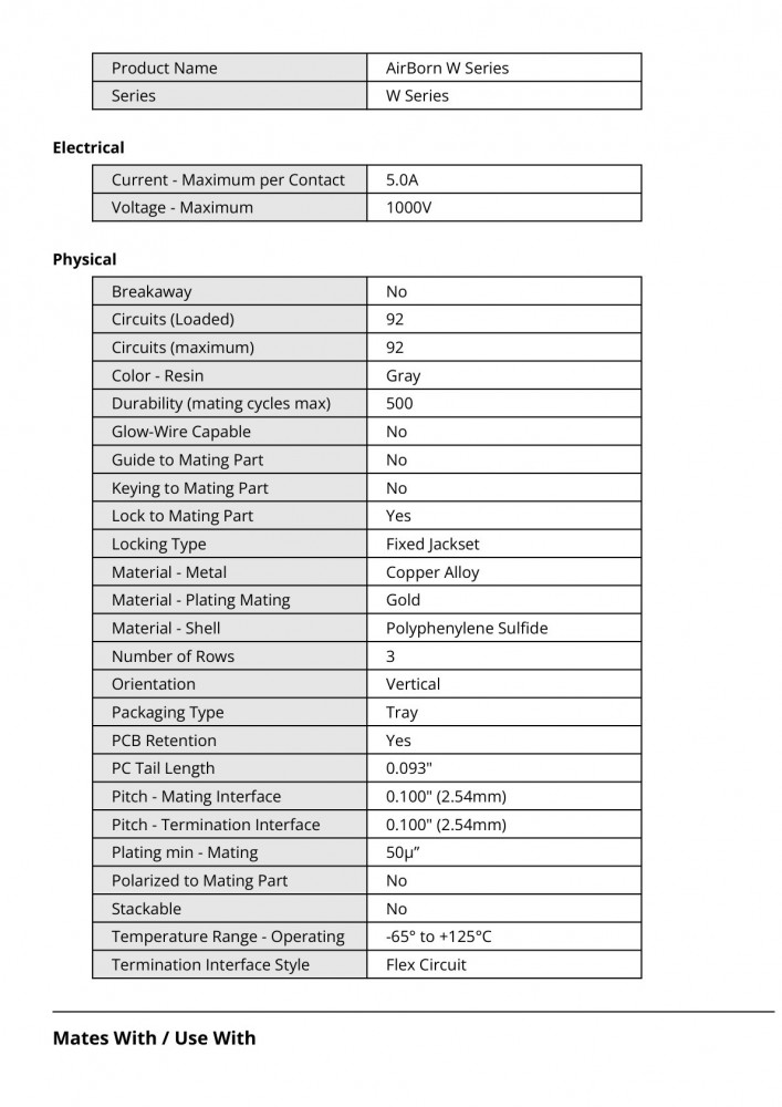 WGV92PF6J technical document, page 2