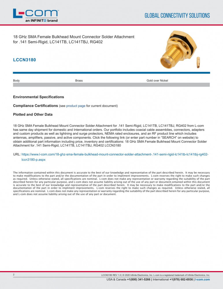 L-com LCCN3180 technical document page 2