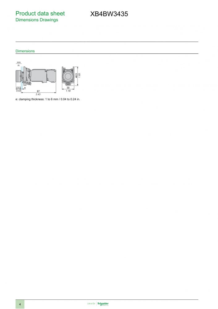 XB4BW3435 technical document page 4