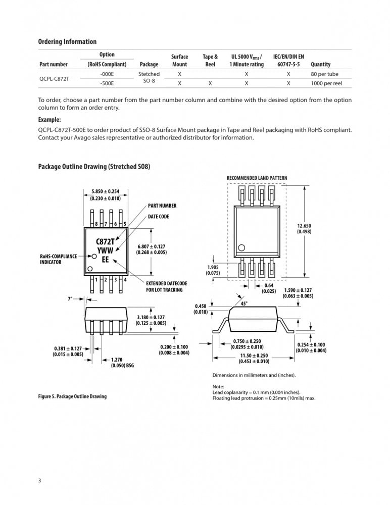 QCPL-C872T-500E datasheet page 3