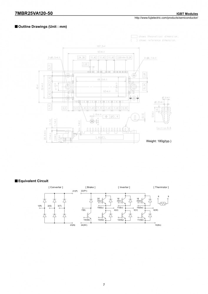 7MBR25VA120-50 datasheet page 7