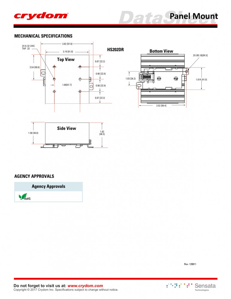 HS202DR technical document page 2