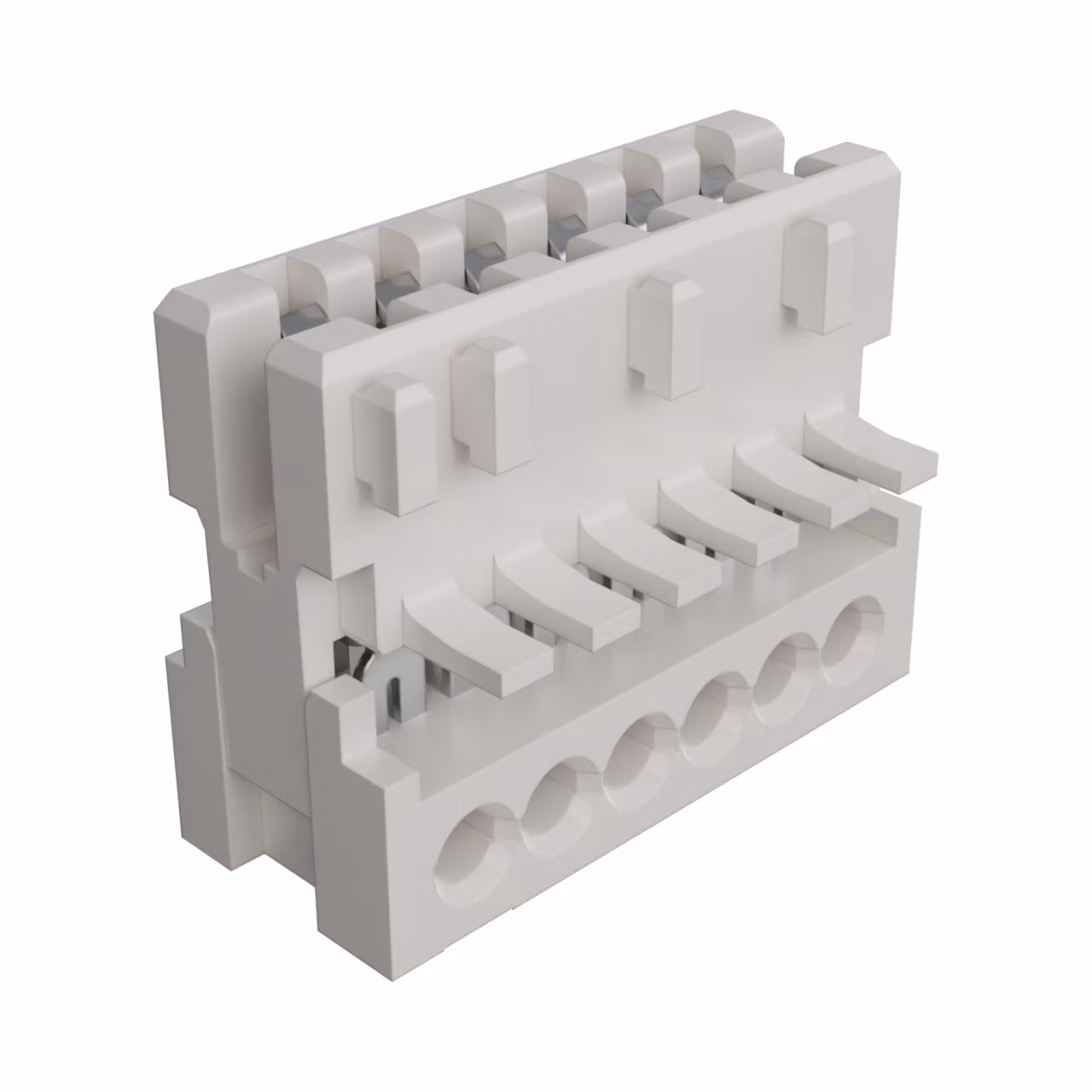 Appli-Mate RAST 2.5 IDT Housing, 2.50mm Pitch, Direct/Indirect, Female, 6 Circuits, Position Keys C, E and G Removed, Red Color Stripe for sale