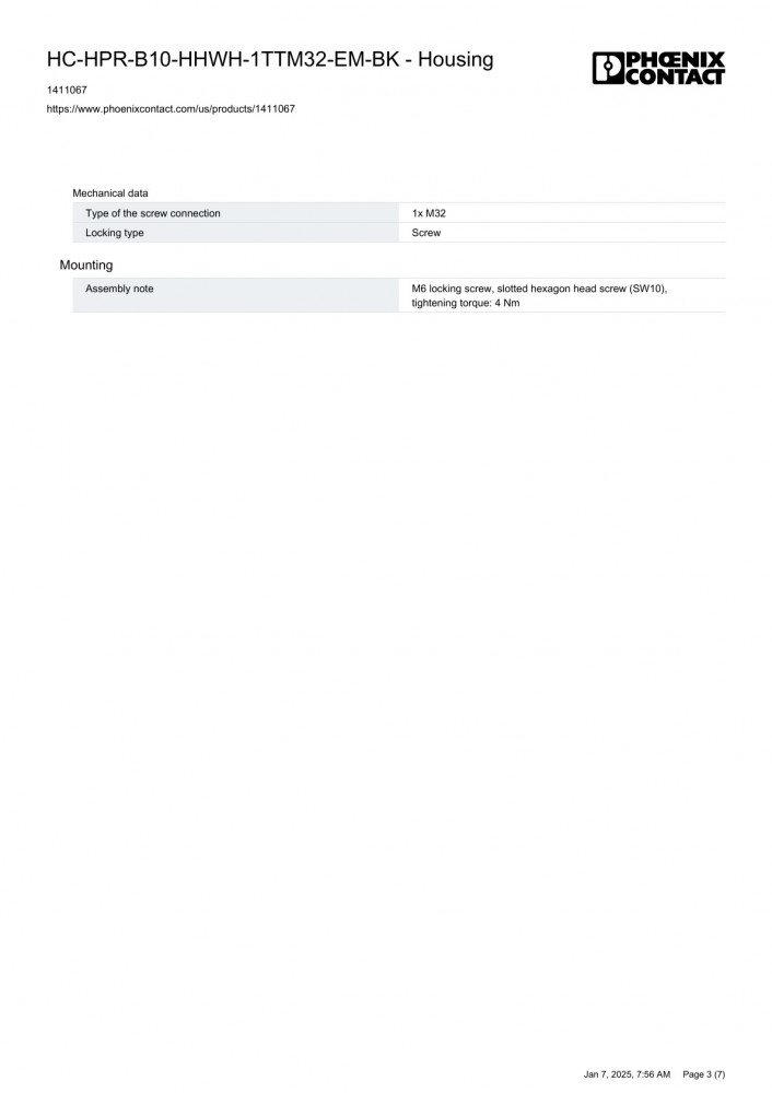 Phoenix Contact 1411067 technical document page 3