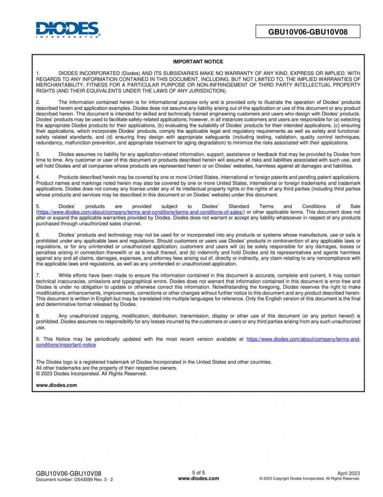 GBU10V06-TU datasheet page 5