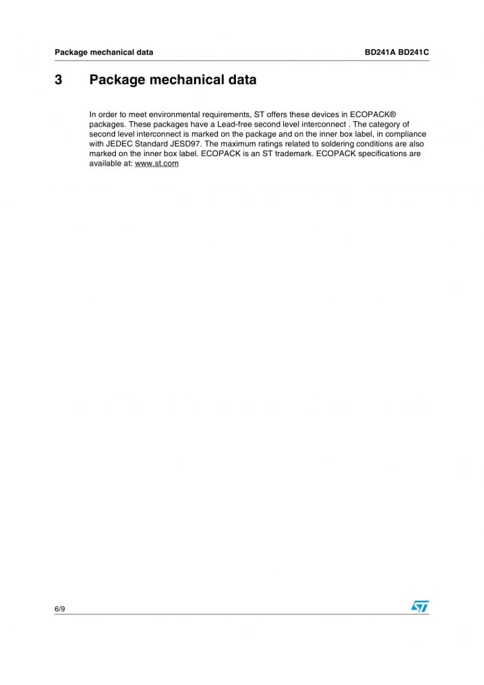 BD241C datasheet page 6