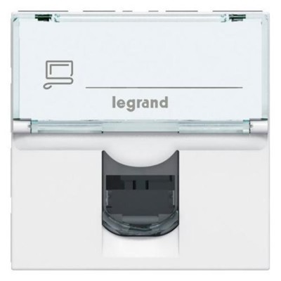 Mosaic™ - RJ45 socket category 6 UTP 2 modules white for sale
