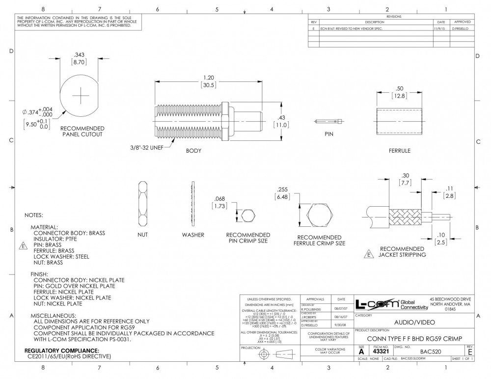 L-com BAC520 technical document preview