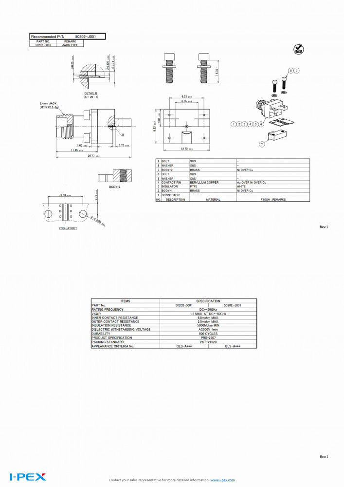 I-PEX 50205-J001 document page 7