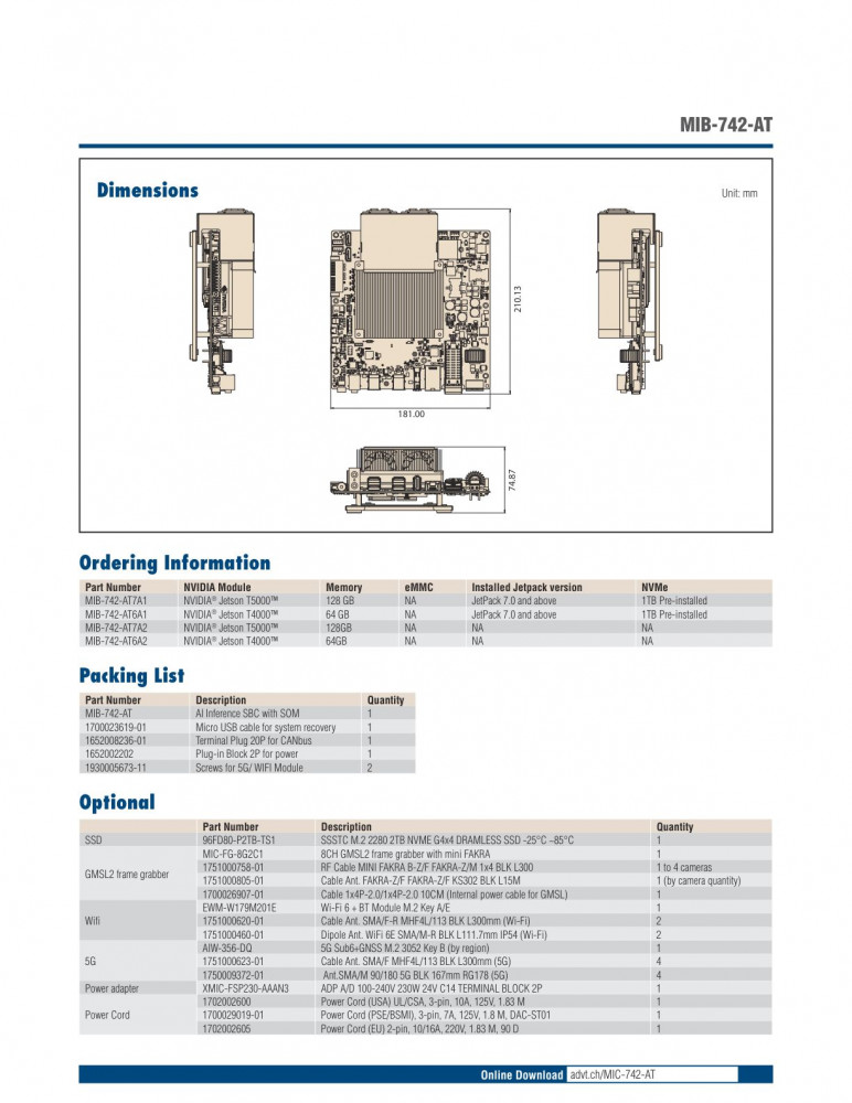 MIB-742-AT product document page 2