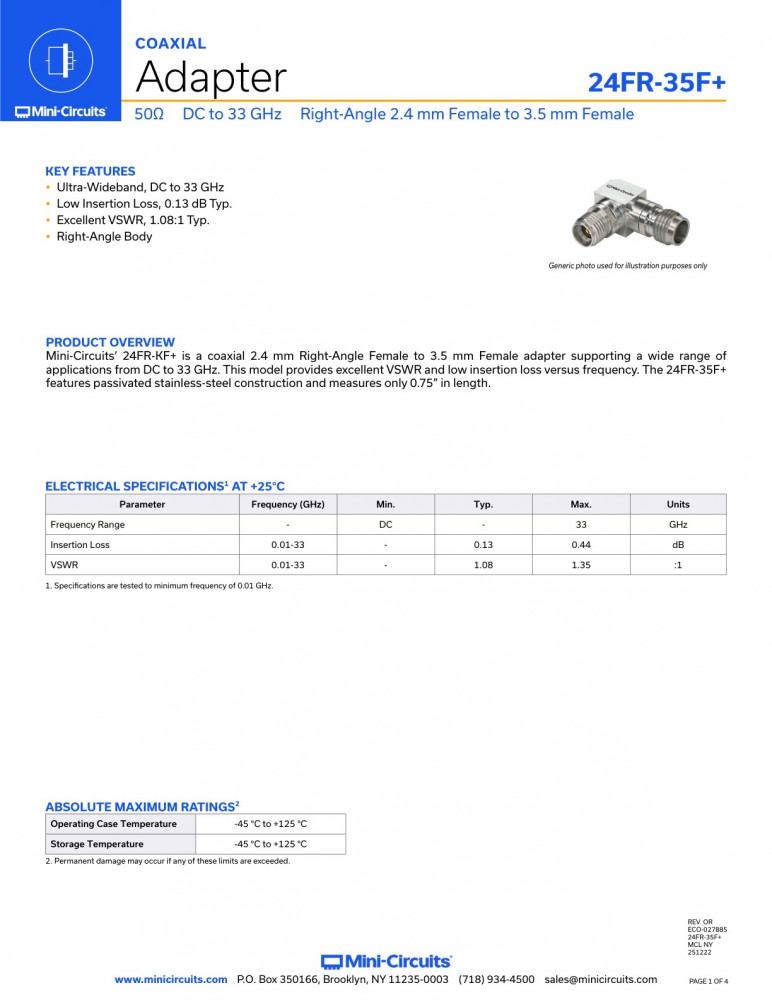 24FR-35F+ datasheet page 1