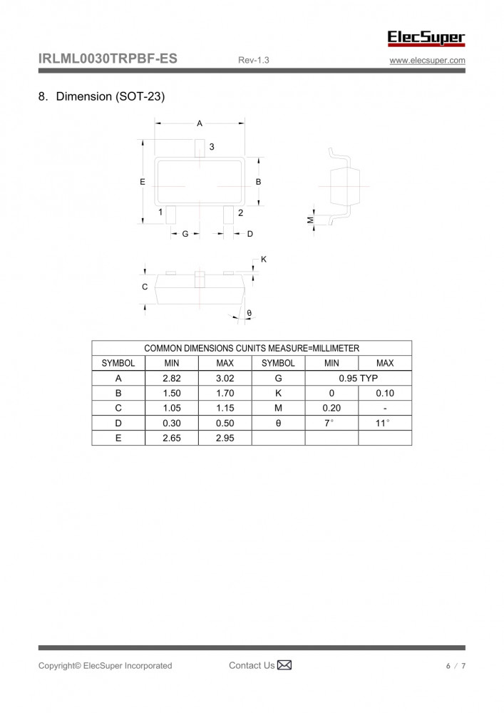 IRLML0030TRPBF-ES datasheet page 6