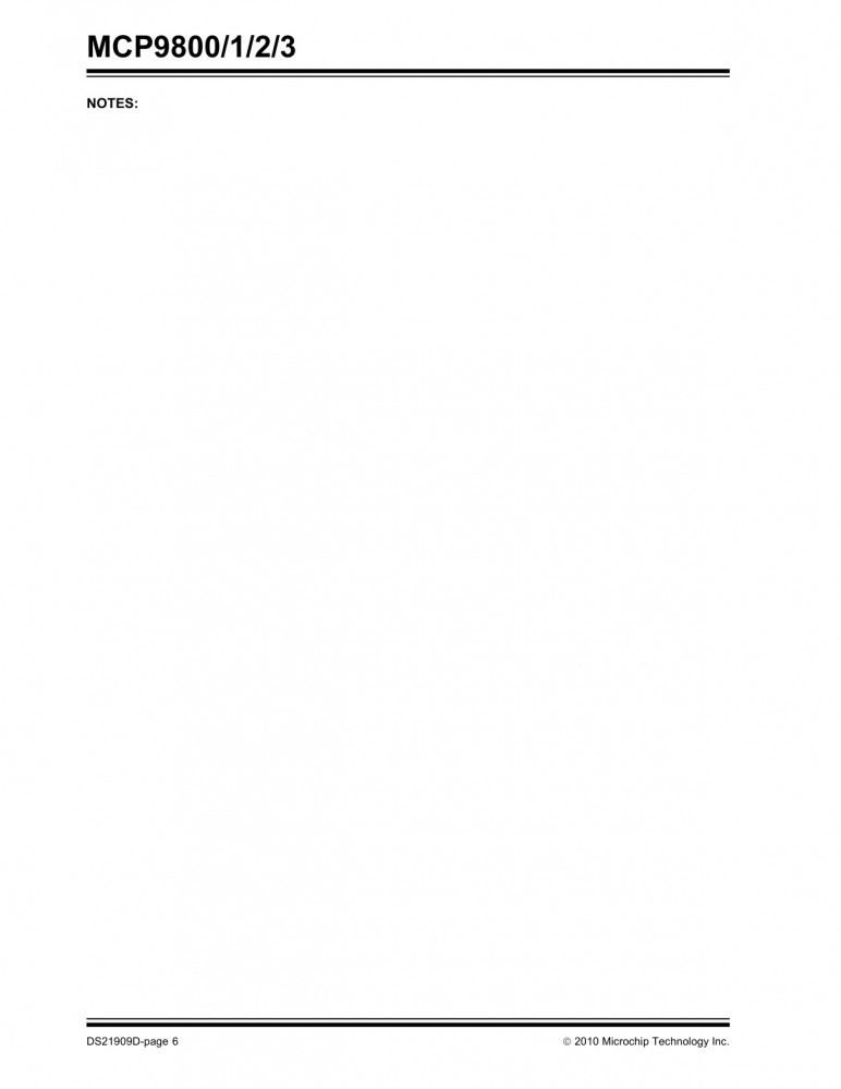 MCP9802 family datasheet page 6